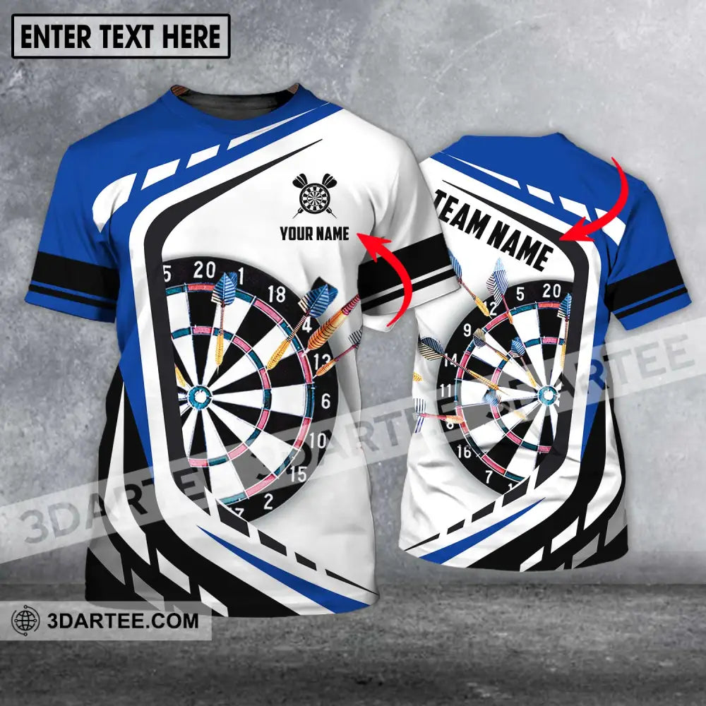 Unisex Shirt - Custom Name And Team Name Shirt, Black White And Blue C