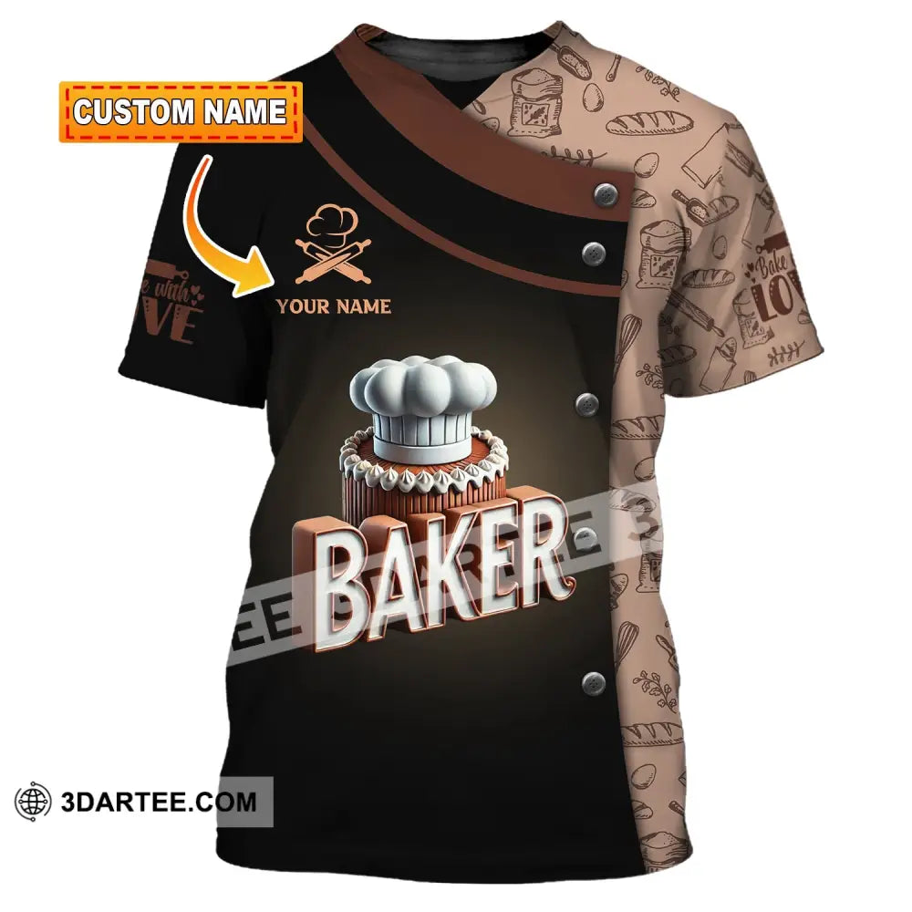 Unisex Shirt, Custom Name Bakery Shirt, Bakery Chef, Bakery Shop T-Shi