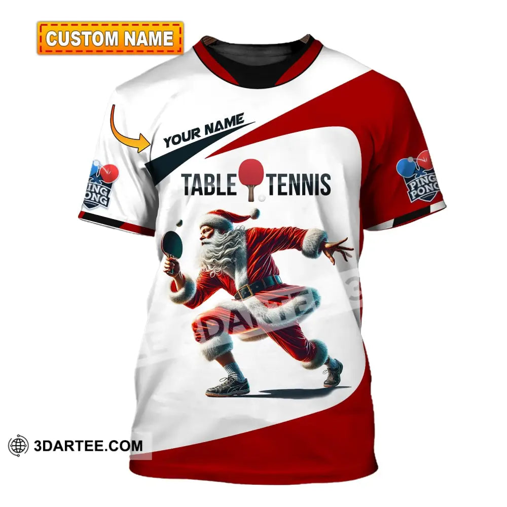 Unisex Shirt, Custom Name Table Tennis Shirt, Table Tennis Polo Long S