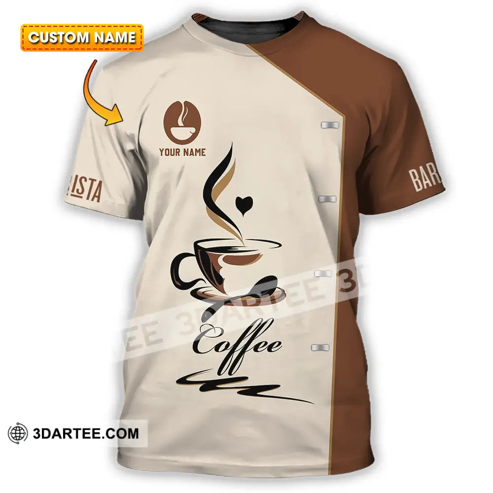 Unisex Shirt - Custom Text Shirt, Barista Shirt